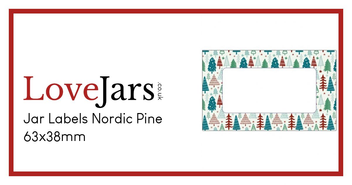 Jar Labels Nordic Pine 63x38mm | Label Collections | Jar Labels | Buy ...