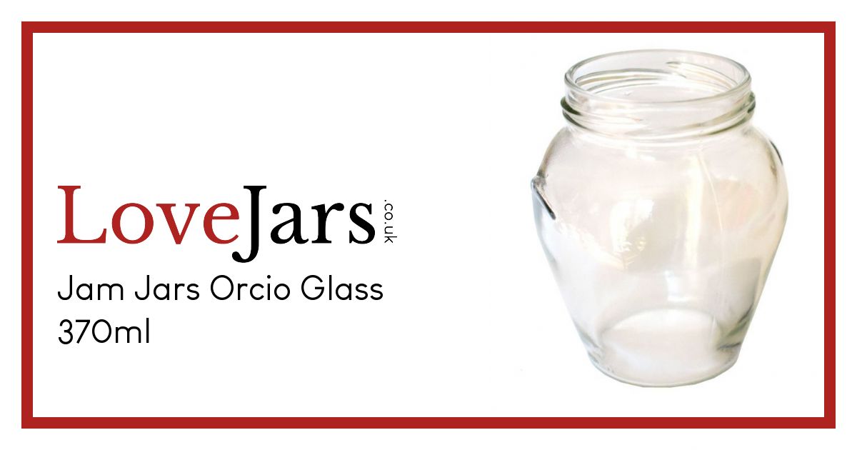 Food Jars Orcio Glass 370ml > Glass Jam Jars > Pallets - Bulk Supply ...