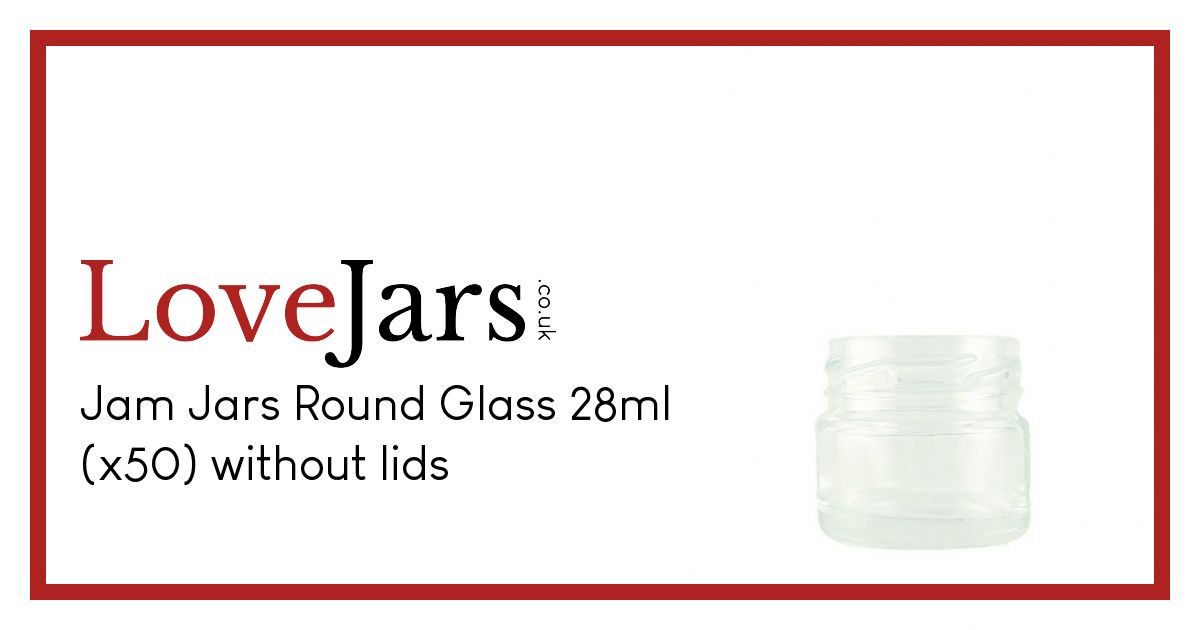 Classic Jar Round Glass 28ml > Glass Jam Jars > Round Jam Jars | Buy ...