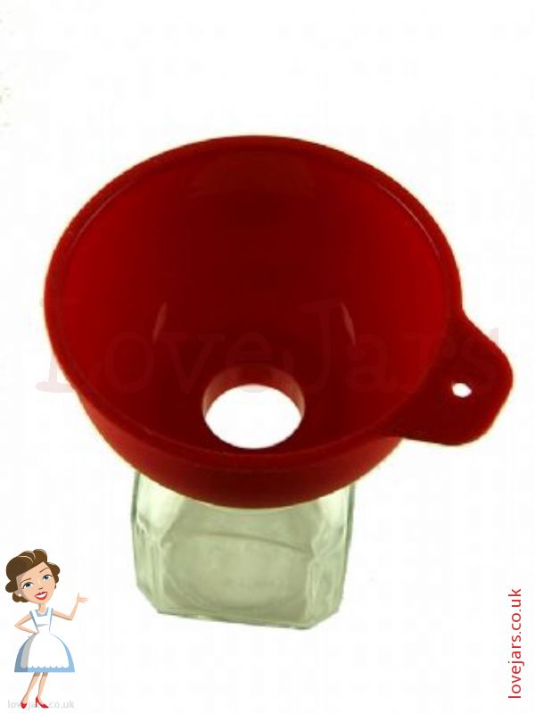 Jam Jar Funnel Red Silicone | Jam Making Equipment | Buy online from ...