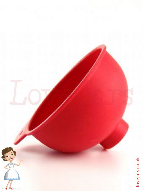 Jam Jar Funnel Red Silicone | Jam Making Equipment | Buy online from ...